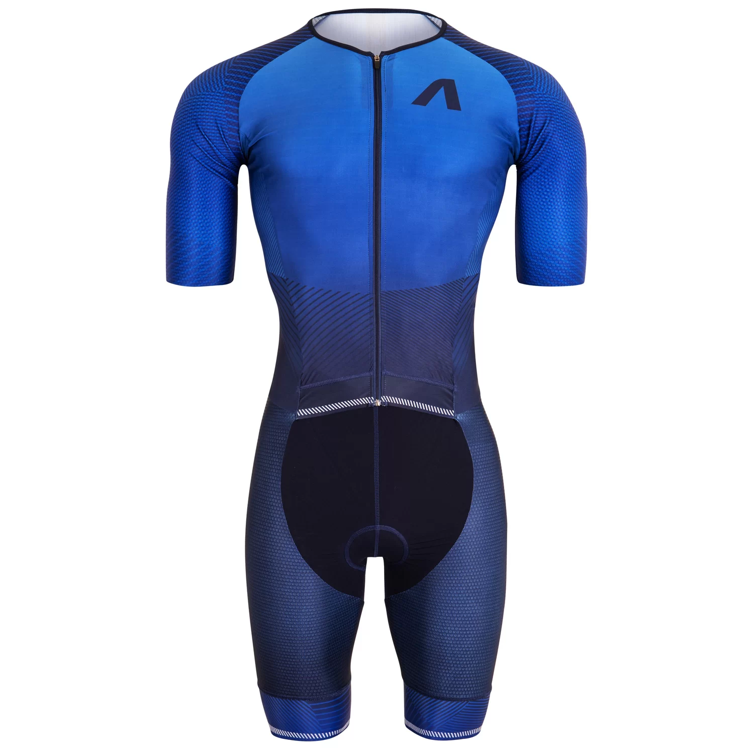 Triatlonová kombinéza s krátkými rukávy MARK ELITE modrá | ATEX Sportswear